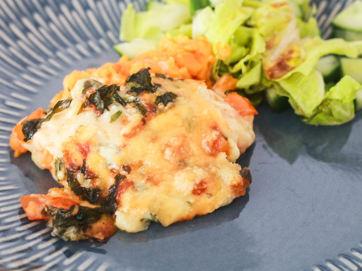 Easy Cheesy Sweet Potato Bake